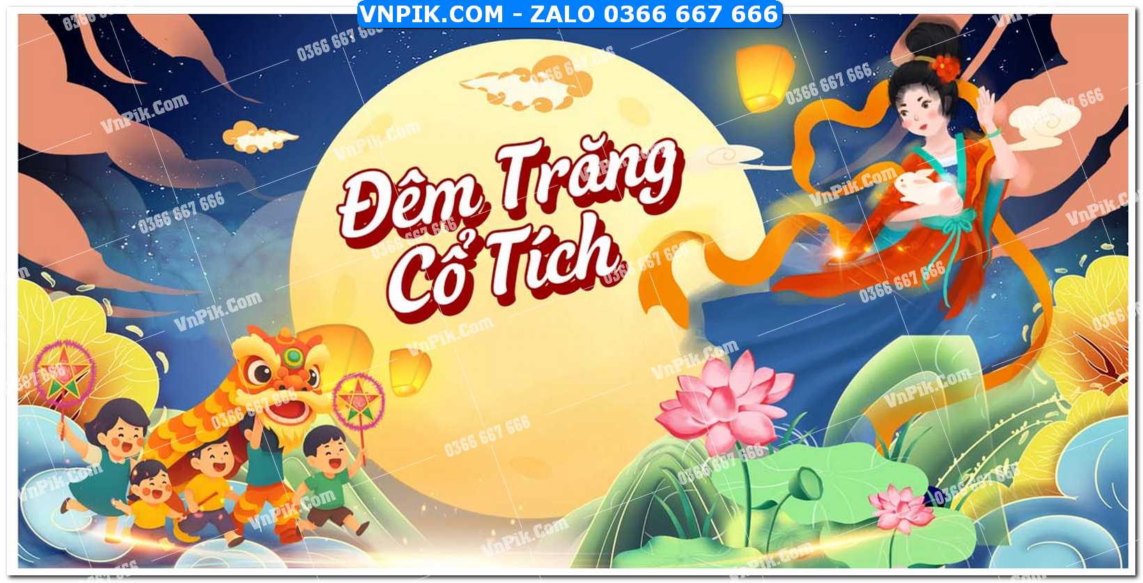Mã 165938 - Phông nền trung thu – Vui hội trăng rằm file corel (752 ...